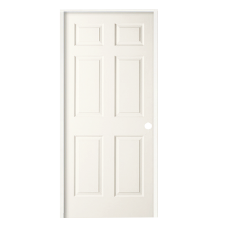 6-Panel Steel Primed & Prehung Exterior Door - Contractors' Warehouse
