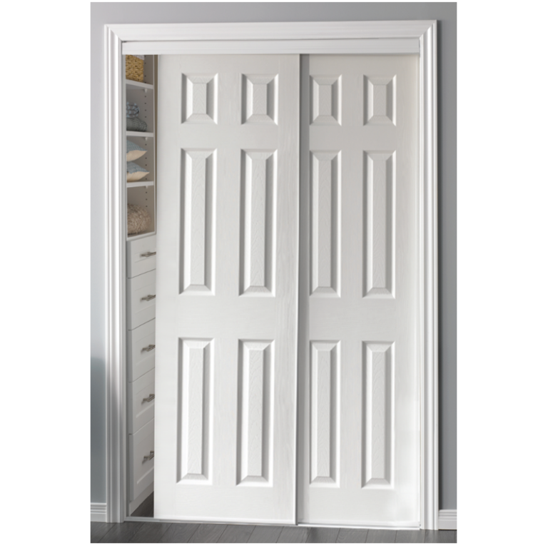 6-Panel Sliding Bypass Closet Door - Contractors' Warehouse