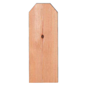 1" x 6" x 6' Redwood Construction Common Dog Ear Fence Board ...